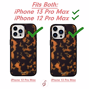 Sonix Phone Case for iPhone 13 Pro Max / 12 Pro Max | Compatible with MagSafe | 10ft Drop Tested | Classic Tortoiseshell Case | Brown Tort