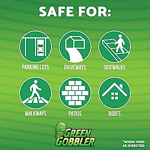 Green Gobbler 93% Pure Calcium Chloride Snow & Ice Melt Pellets | Effective at -40° | 35 lb Pail | Concrete Safe Ice Melt