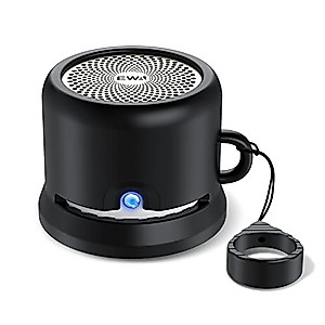 EWA Magnetic Silicone Case A106 Pro Portable Bluetooth Speaker for Shower, Room, Bike, Car (Black)