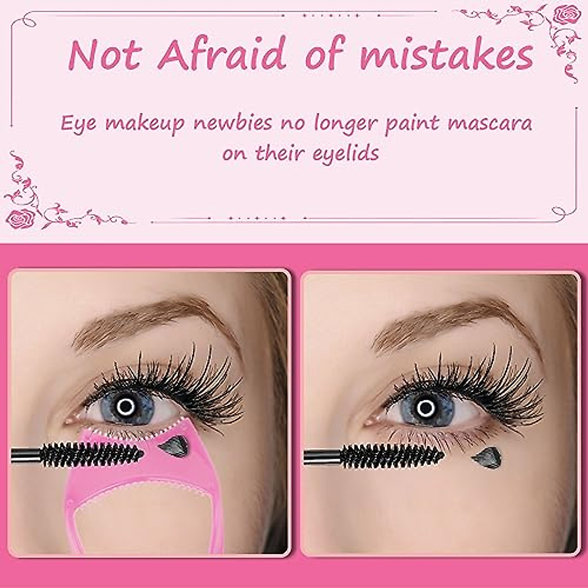 3 IN 1 Mascara Shield Lash Buddy Makeup Cosmetic Eyelash Tool Eyelash, Tool Upper Lower Eye Lash Mascara Shield Guard for Lashes Natural Look Make Up 3 Pack