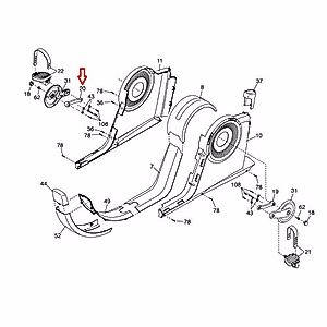 Icon Health & Fitness, Inc. Left Crank Arm 206633 Works with Epic FreeMotion HealthRider NordicTrack Recumbent Bike