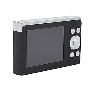 Digital Camera, HD Digital Camera Built in Fill Light 16X Zoom Antishaking Plastic for Outdoor (Black)
