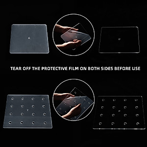 Clear Square Acrylic 16 Holes Push Pop Cake Stand for Party, Wedding, Bakery (7.87'' of Length)