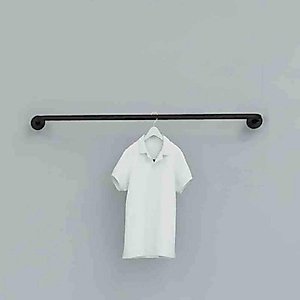 HYJMJJ Wall Mounted Coat Rack, Wall Mounted Clothes Rail Clothing Store Display Racks Racks Decoration Clothes Racks Children 's Clothing Store Wall - Mounted Shelves,for Home Kitchen (Size : 80cm)