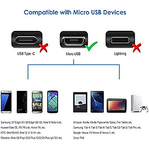 CTREEY Android Charger Cable, [3 Pack/3FT 6FT 10FT] Micro USB Cable 90 Degree, Right Angle High Speed Fast Charging Cords for Samsung Galaxy S7 S6 J8 J7 Note 5,Kindle,LG,PS4,Camera (Blue)