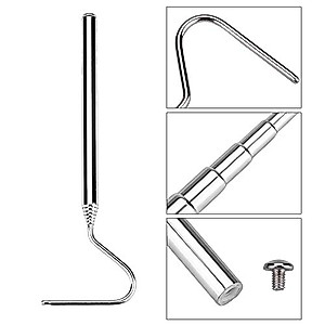 Fdit Snake Reptile Catcher Stainless Steel Extensible Telescoping Capture Hook