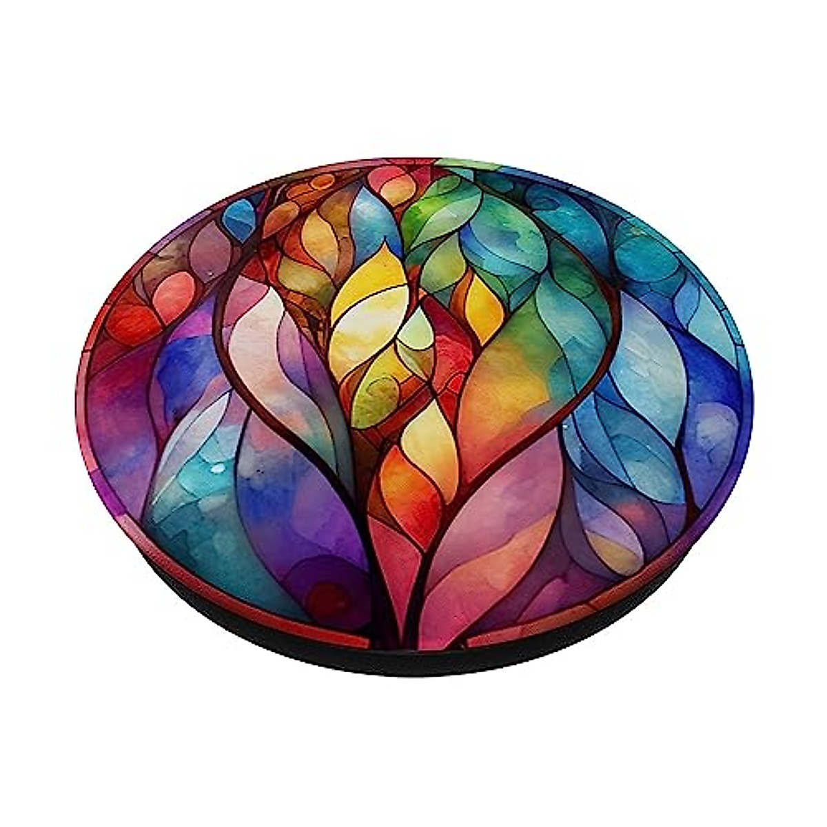 beautiful Watercolor stained glass PopSockets Standard PopGrip