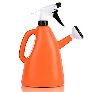 Indoor Watering Can Indoor Watering Can Small Watering Cans for House Bonsai Garden Flower with Detachable Sprayer Head Water Can for Outdoor Watering P Lants (Orange, One Size)