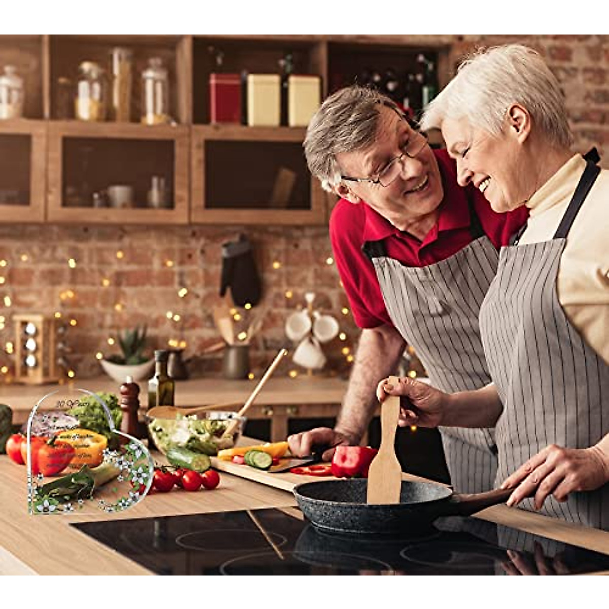 SigMntun Best 30th Anniversary Wedding Gifts for Couple, Parents - Anniversary Decorations and Marriage Gifts for Precious Moments, Card Included - A+ Class Clarity Crystal Heart