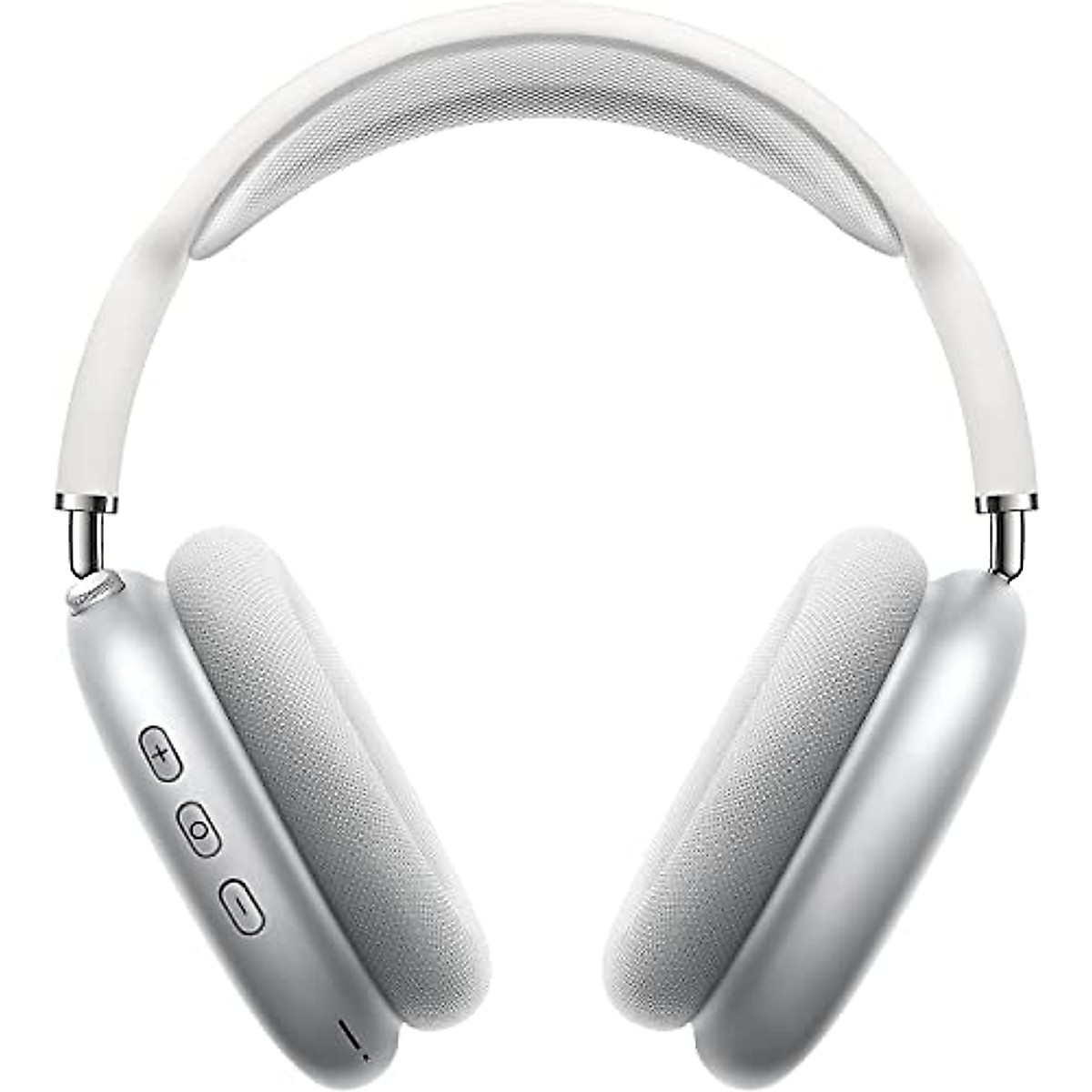 Wireless Headphones Over-Ear Bluetooth Adjustable Headphones 42 Hours of Listening Time Volume Control, Fitting in Gaming/Running/Sports Headphones for iPhone/Android/Samsung - Silver