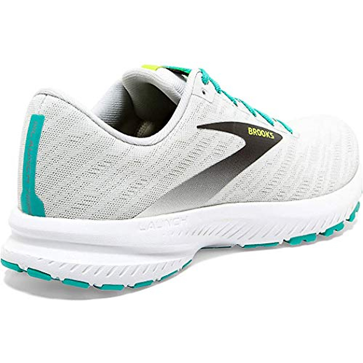 Brooks Womens Launch 7 Running Shoe - White/Nightlife/Atlantis - B - 7