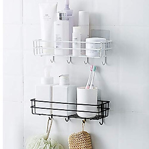 Bathroom Shelf, Adhesive Corner Shower Free Punching, Used for Shower Room Organization and Kitchen Storage