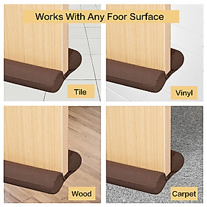 YOUXI Door Draft Stopper, Adjustable 32" to 38", Reduces Noise, Cold Air & Dust, Machine-Washable, Energy Saving