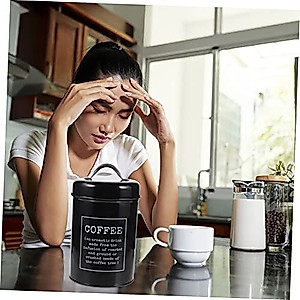 BETOOKY Coffee Can Sealed Container Tea Containers Coffee Container Flour Storage Container Coffee Powder Jar Metal Tea Canister Coffee Sugar Tea Canister Set Metal Canister Coffee Jars