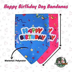 DOG GONE SPOILED Dog Birthday Bandana (Pink, Happy Birthday)