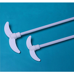 PTFE Electric Stirring Rod Overhead Stirrer Mixer Shaft Anchor Paddle for Flask in Lab (400MM)