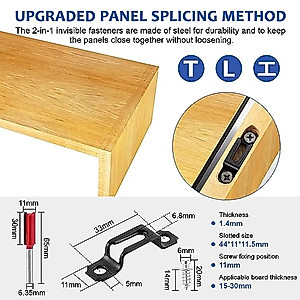 Mortising Jig 2 in 1 Invisible Fastener Slotting Bracket Mortise and Tenon Jig for Router Woodworking Slotting Locator Wood Router Base for Woodworking Furniture Splicing