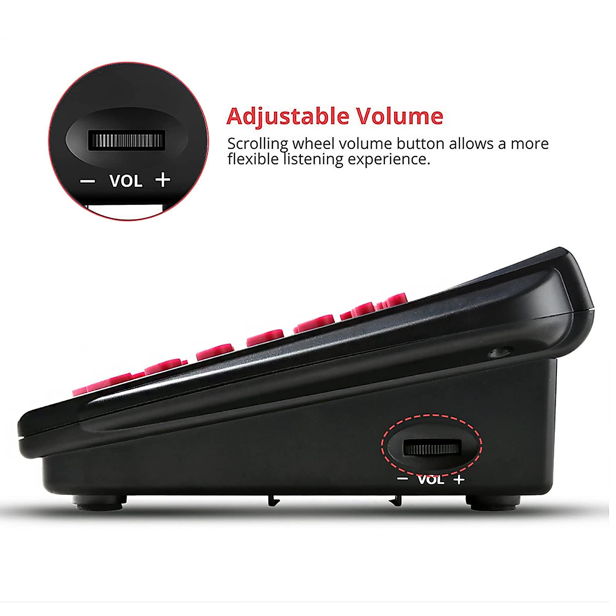 AGPtEK Upgraded Call Center Phone, Corded Telephone with Binaural Headset & Dialpad for House Call Center Office - Noise Cancellation