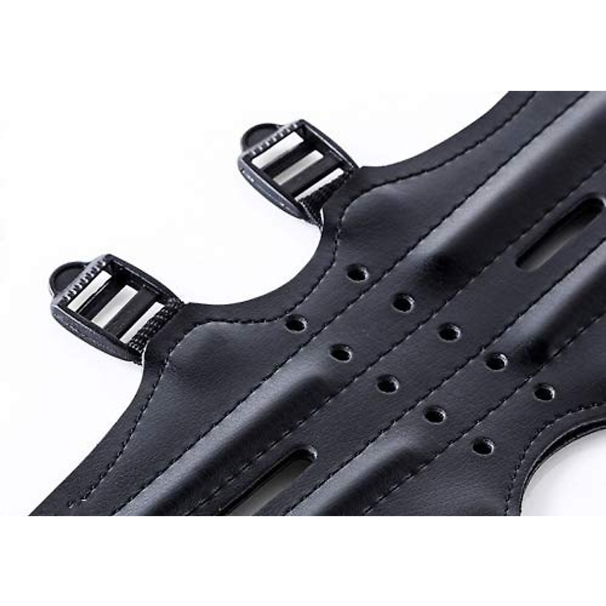 Archery Leather Arm Guard Long 4 Straps Forearm Protective Gear Hunting Arrow Bow (1PCS)