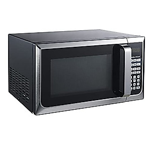 PartyUnix 0.9 Cu. Ft. Stainless Steel Countertop Microwave Oven