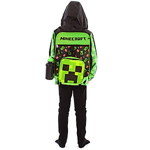 Minecraft Creeper Backpack TNT 5 Piece Set Lunch Box Pencil Case Bottle One Size