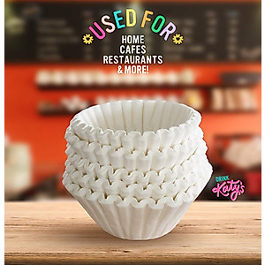 Drink Katy's Extra Large Coffee Filters (13 Inch x 5 Inch) Premium, Big, Tall Filters for Bunn 1.5 to 3 Gallon Commercial Coffee & Tea Machines, Proudly Woman-Owned (Bulk Pack)