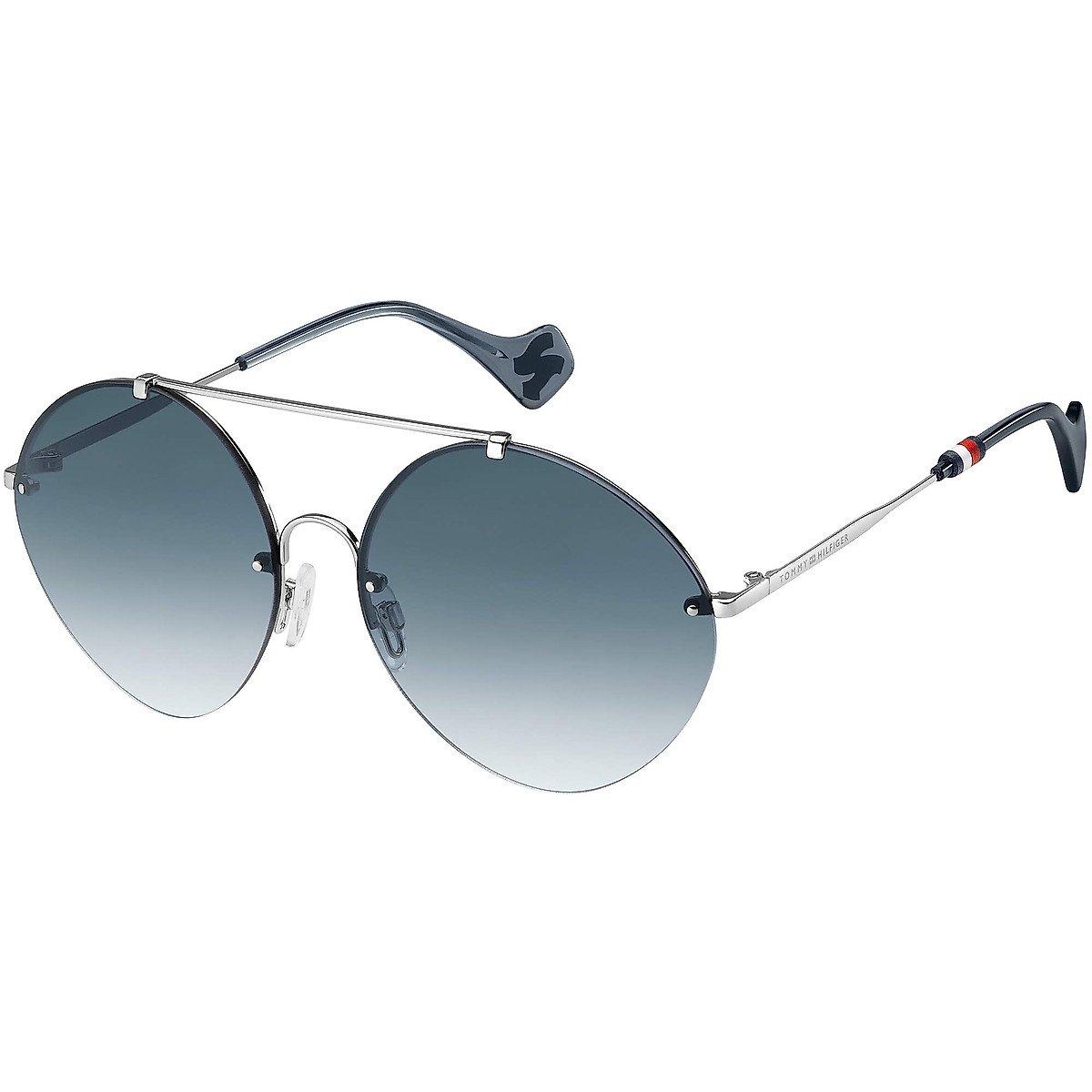 Sunglasses Tommy Hilfiger TH ZENDAYA II 0010 Palladium / 08 Dark Blue Gradient, 61-16-140