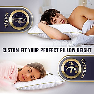Royal Therapy 2-Pack Queen Shredded Memory Foam Pillows & Queen Mattress Topper – Bundle