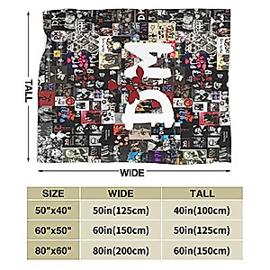 Jenniarner Flannel Plush Novelty Throw Blanket, Depeche Electronic Music Mode Throw for Fall Sofa Decorative, Super Cozy and Thick Wrinkle-Resistant 50"x40"