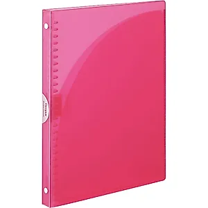 Kokuyo Campus Slide Binder, Adapt Slim, Double Pockets, B5, 26 Holes, Up to 65 Sheets, Pink, Japan Import (RU-AP711P)