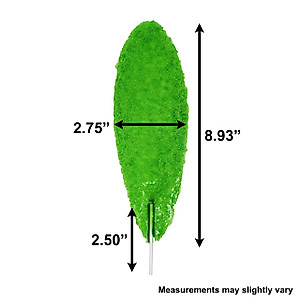Dulces Pigui Slaps Green Apple Flavor Paletas Mexican Candy (10 Lollipops)