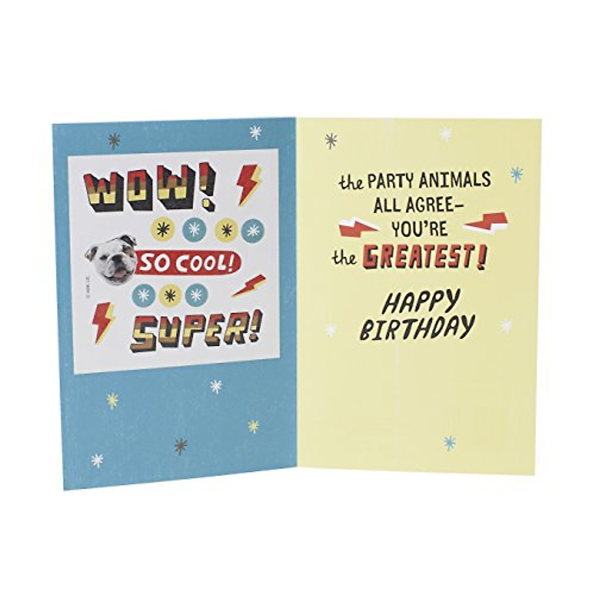 Hallmark Birthday Card for Kids with Stickers (Dog Party) (0399RZB1200)