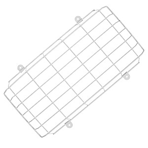 BESPORTBLE Exit Light Protective Emergency Light Wall Emergency Light Wire Cages Emergency Sign Protector Damage Wire Guard for Exit Led Exit Sign Gym Signs Iron Cover Classic White