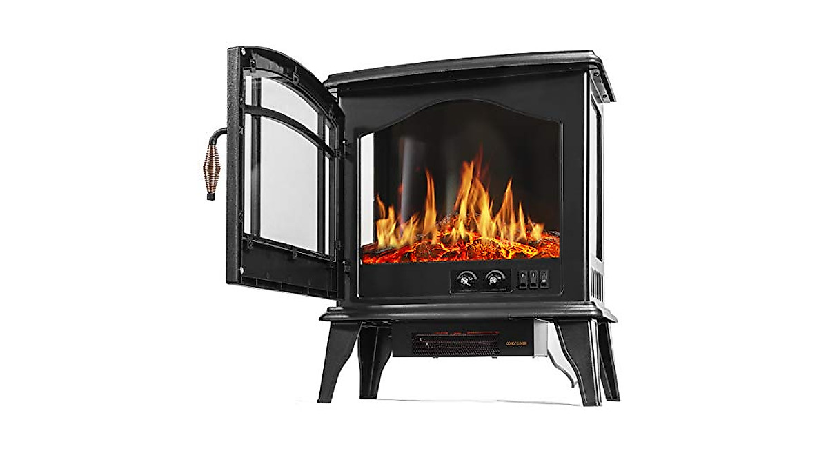 Barton 1500W Electric Fireplace - Efficient & Stylish Heat