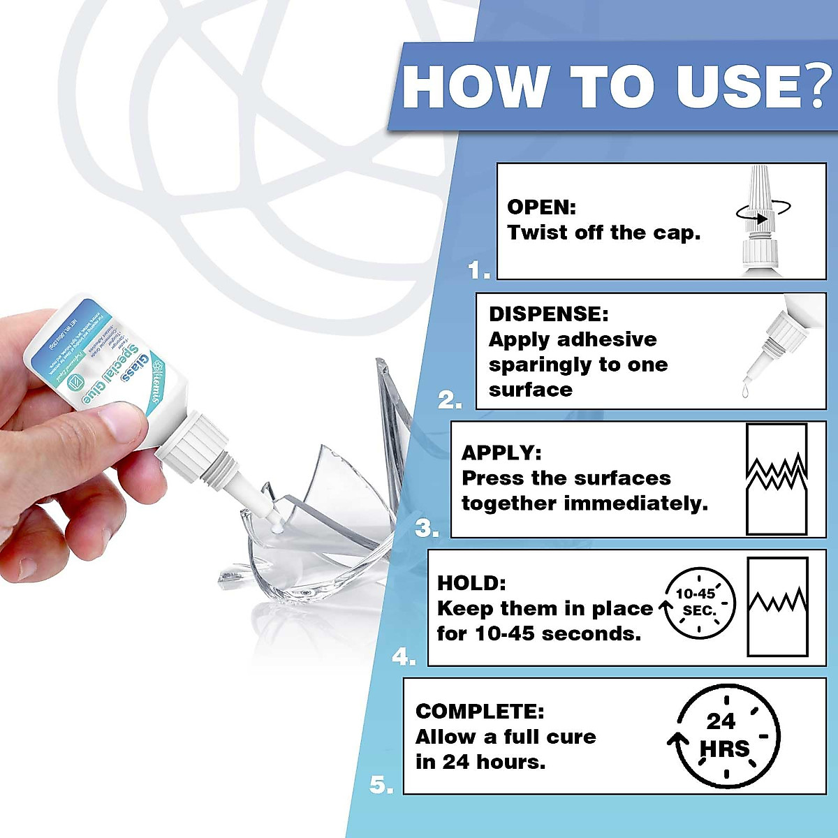 Viomis Glass Glue, 30g, Instant Strong Bond for Glass, Acrylic, Waterproof, Dries Clear, Quick Curing, Ideal for Craft, Jewelry, Rhinestone, Crystal, Mirror, Glasses