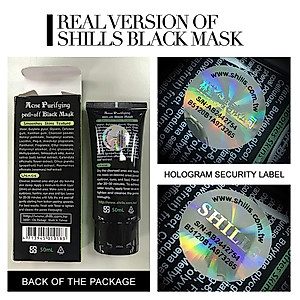SHILLS Blackhead Remover, Pore Control, Skin Cleansing, Purifying Bamboo Charcoal, Peel Off Face Mask,1 Bottle(1.69 fl. oz)