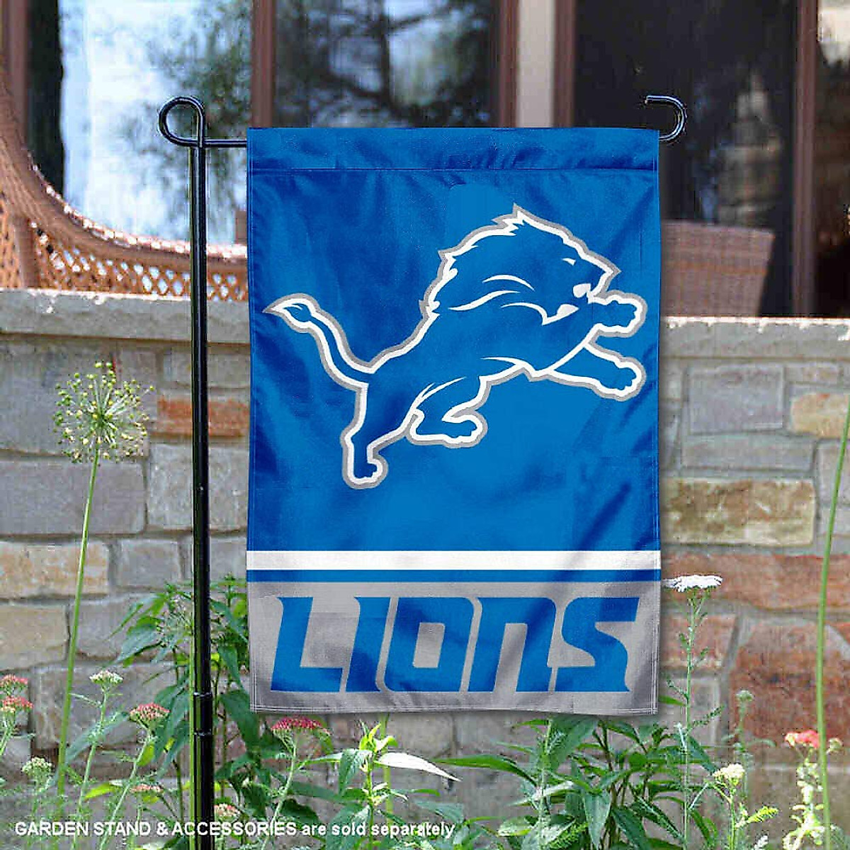 WinCraft Detroit Lions Double Sided Garden Flag