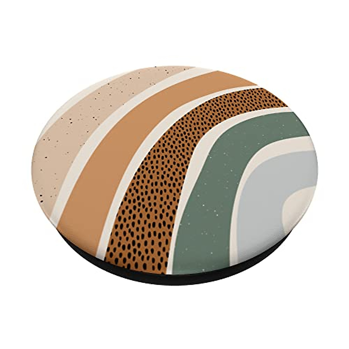 Boho Burnt Orange Half Rainbow With Dotted Pattern Arches PopSockets Swappable PopGrip