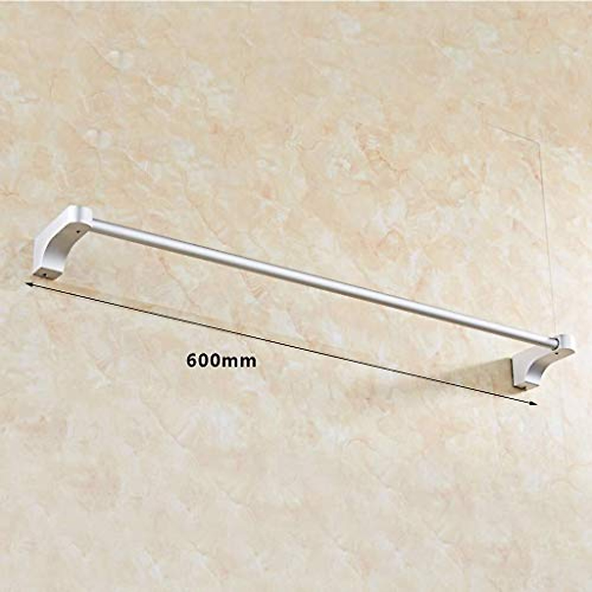 OMOONS Single Towel Rail, Bath Towel Rail Made of Aluminum, Kitchen Towel Rails, Bathroom Shelves