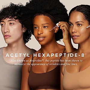 Asterwood Argireline Peptide with Hyaluronic Acid Serum - Wrinkle Reducing, Anti-Aging, Nourishing - Fragrance-Free - 1 Fl Oz