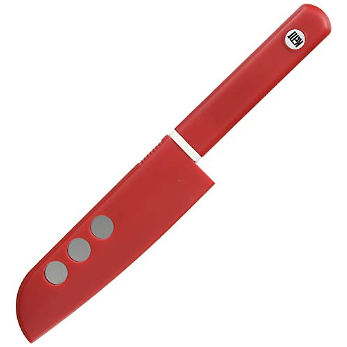 Fuji Cutlery Kent FK-403 Fruit Knife with Saya, Red, 3.9 inches (100 mm), Made in Japan, Stainless Steel Knife, Double-edged, Peeling Fruits, Cutting Fruit