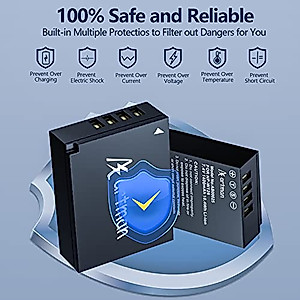 Artman NP-W126 NP-W126S Battery 2-pack and USB Dual Charger Compatible with Fujifilm X-T1 X-T2 X-T3 X-T10 X-T20 X-T30 X-T30 II X-T100 X-T200 X100F X100V X-S10 X-A5 X-A10 X-E4 X-Pro2 X-Pro3