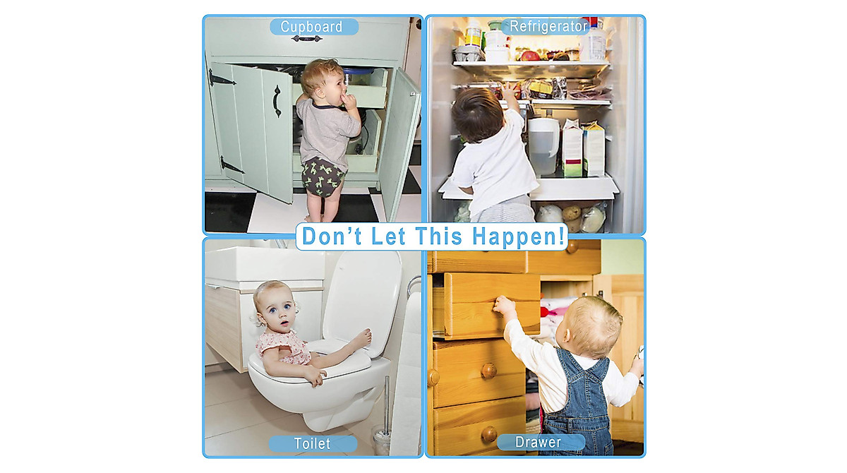 Child Proof Safety Locks - 6 Pack for Baby Security