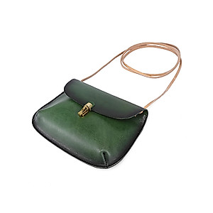 OLD TREND Ada Leather Crossbody Bag (Green Ombre)