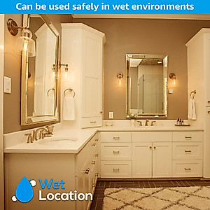 TORCHSTAR T6 LED Bulb, Dimmable Tubular Light Bulb 40 Watt, E12 Candelabra Bulb, 450lm, UL Listed, Edison Filament Light Bulbs for Chandelier, Ceiling Fan, Clear Glass, 2700K Soft White, Pack of 6