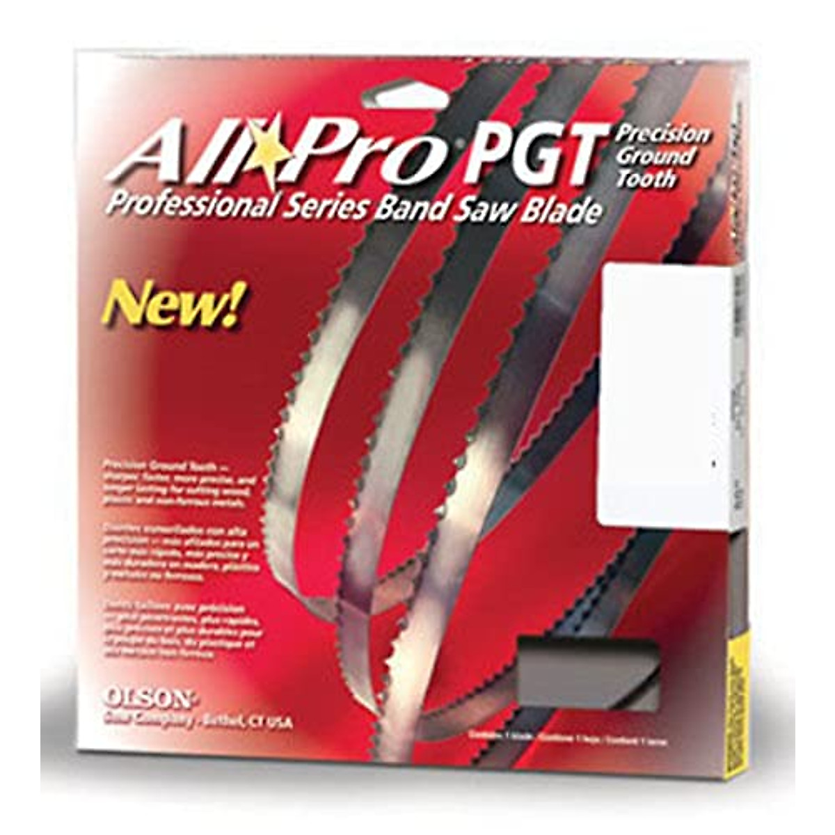 Olson Saw APG70380 AllPro PGT Band 14-TPI Regular Saw Blade, 1/8 by .025 by 80-Inch