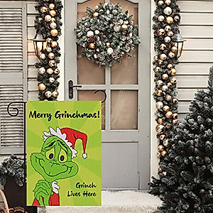 Christmas Winter Garden Flag, Merry Christmas Garden Flag Double Sided Vertical 12.5×18 Inch for Christmas Holiday Party Yard Outdoor Decorations, Merry Christmas Decorations