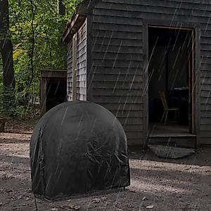 Coolrunner Firewood Log Hoop Cover, 40 Inch Round Fire Wood Rack Cover Outdoor Waterproof UV Resistant Log Rack Cover Heavy Duty Round Log Holder cover Fit for 30" 32" 36” 40 ” Hoop Rack