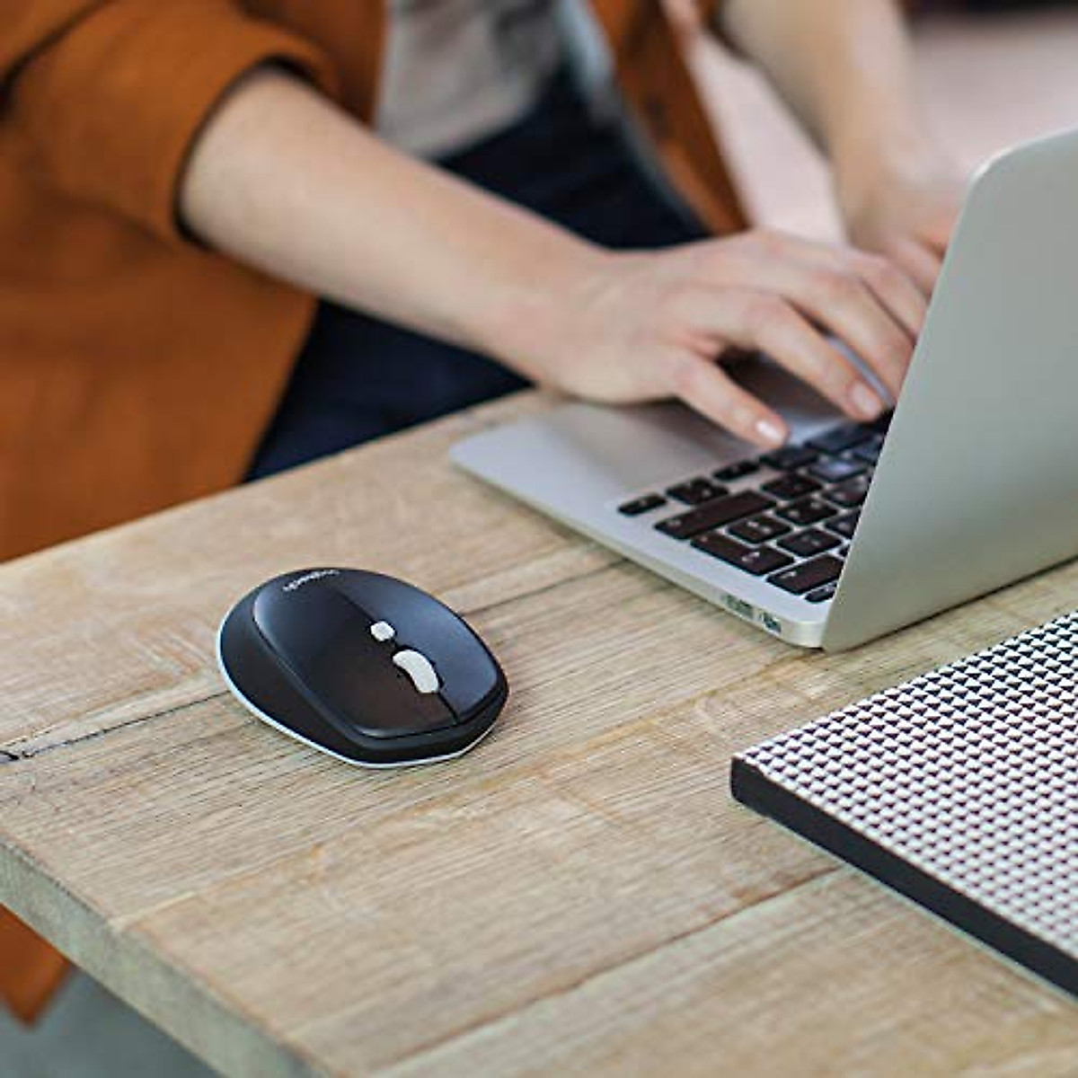 Logitech M535 Bluetooth Mouse Compact Wireless Mouse with 10 Month Battery Life Works with Any Bluetooth Enabled Computer, Laptop or Tablet Running Windows, Mac OS, Chrome or Android, Gray - Black