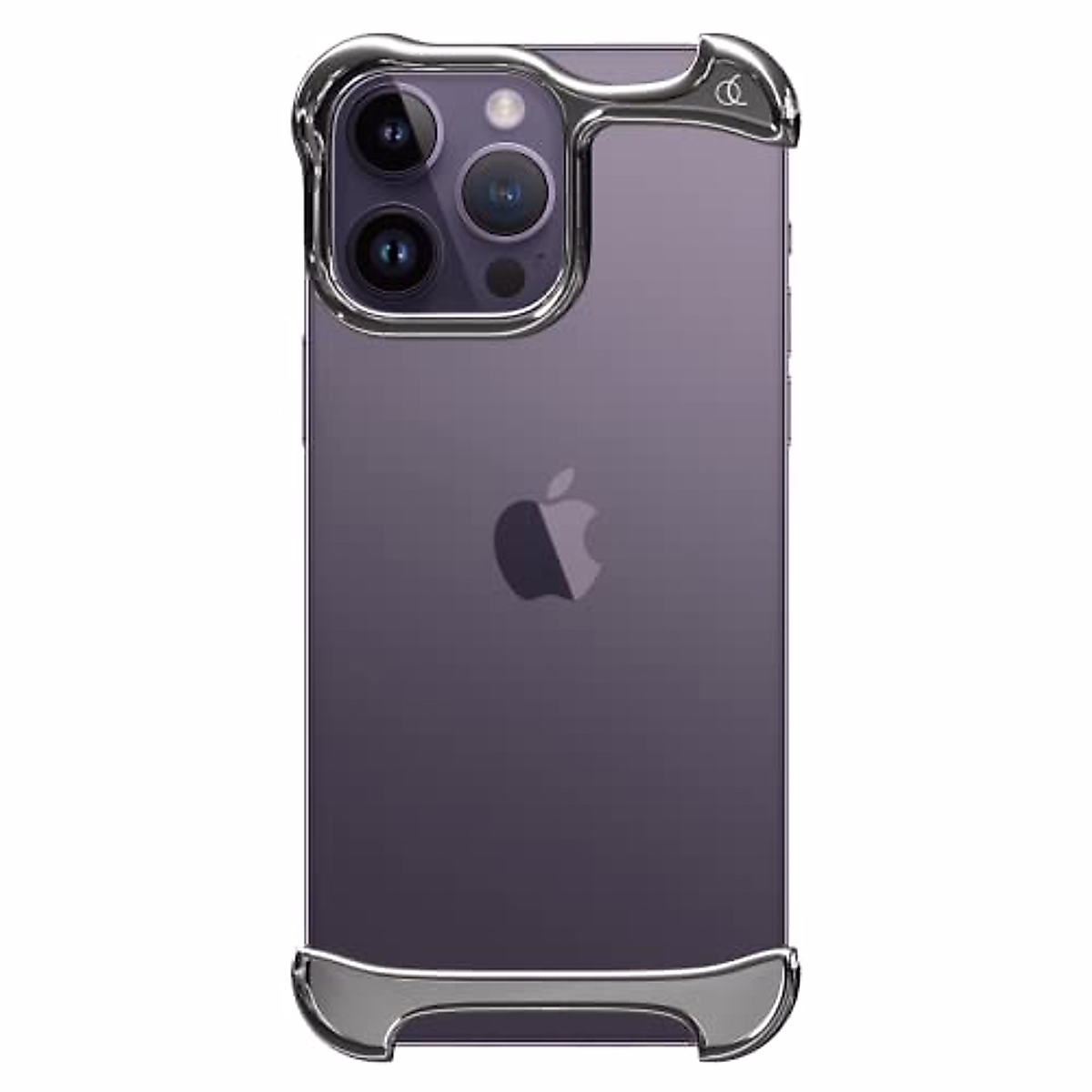 Arc Pulse Phone Case Designed for iPhone 14 Pro Max, Aerospace Grade Aluminum (Aluminum Mirror Polish Silver)